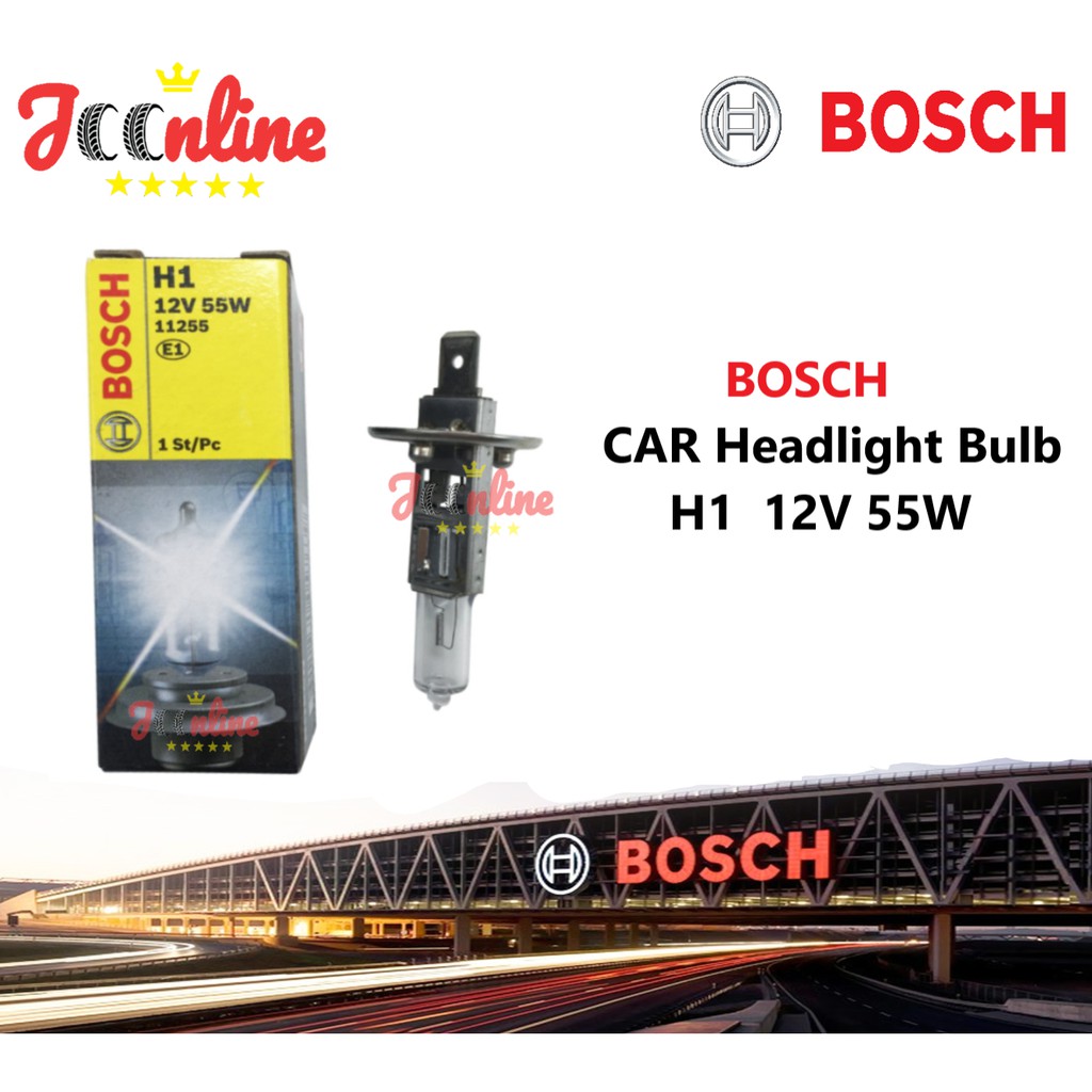 Bosch H1 12 Volts 55 Watts Headlamp Light Bulb Proton Satria Neo / Waja ...