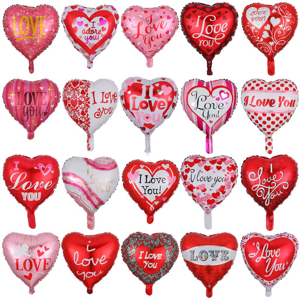 🇲🇾 18 Inch Love Heart Shape I Love You Wedding Valentine's Day Anniversary Party Aluminium Foil ...