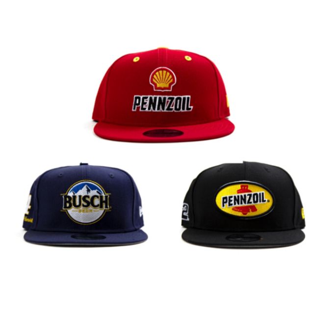 New Era X NASCAR Pennzoil Shell and Busch Diamond 9Fifty Snapback ...
