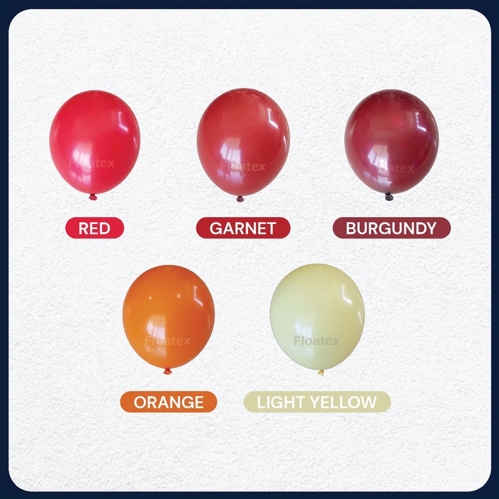 Floatex 3.2g 12 Inch 10pcs High Quality Matte Latex Colorful Balloon ...