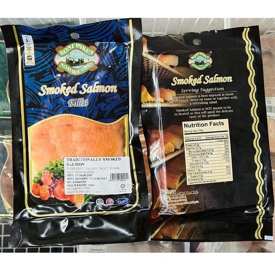 [SHCF] 100g Bonfisken Premium Traditional Smoked Salmon Marinated ...