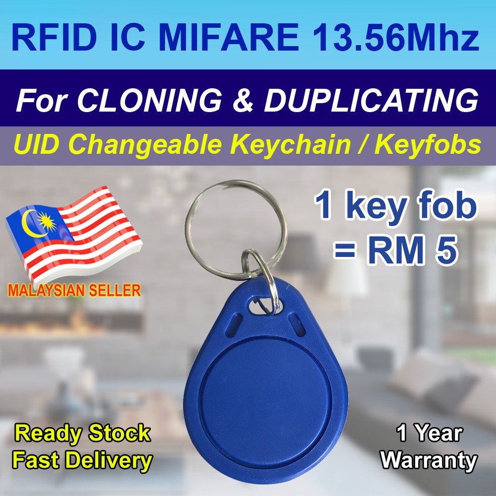 Copy Key fobs 13.56mhz RFID IC Mifare Writable Clone Duplicating UID ...