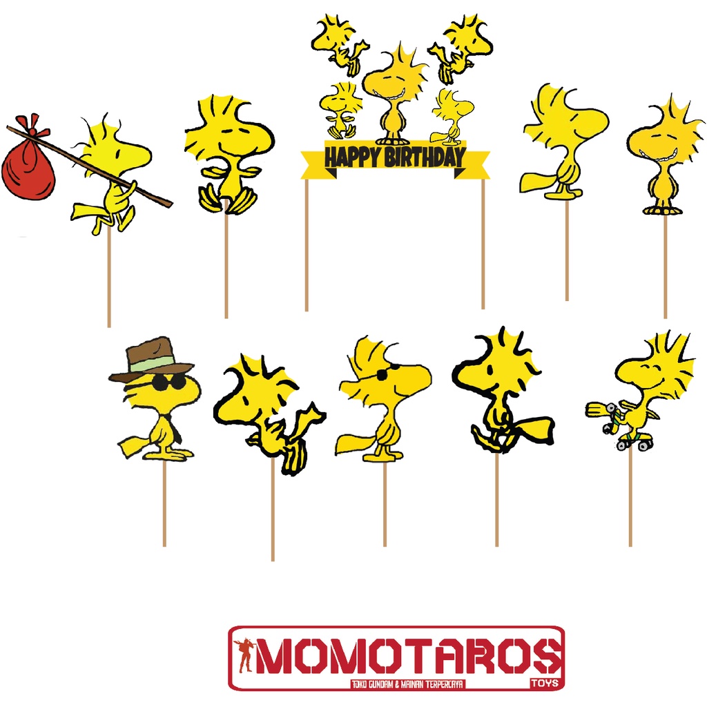 Woodstock Snoopy cake Topper set | Shopee Malaysia