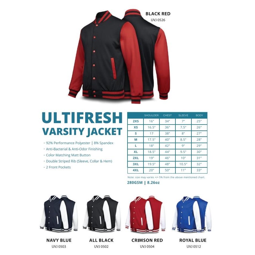 Sweeter Jacket ( Ultifresh Varsity Jacket ) | Shopee Malaysia