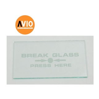 Emergency Break Glass Replacement Glass 7.5cm L x 4cm H Easy to Replace ...