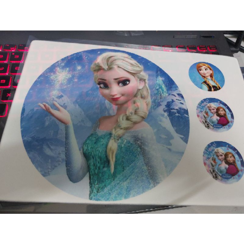 ELSA FROZEN EDIBLE IMAGE SIZE 7inchi | Shopee Malaysia