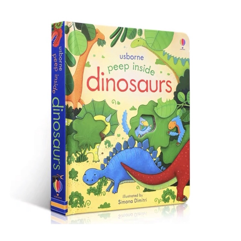 Usborne Peep Inside Dinosaurs Board Book | Shopee Malaysia