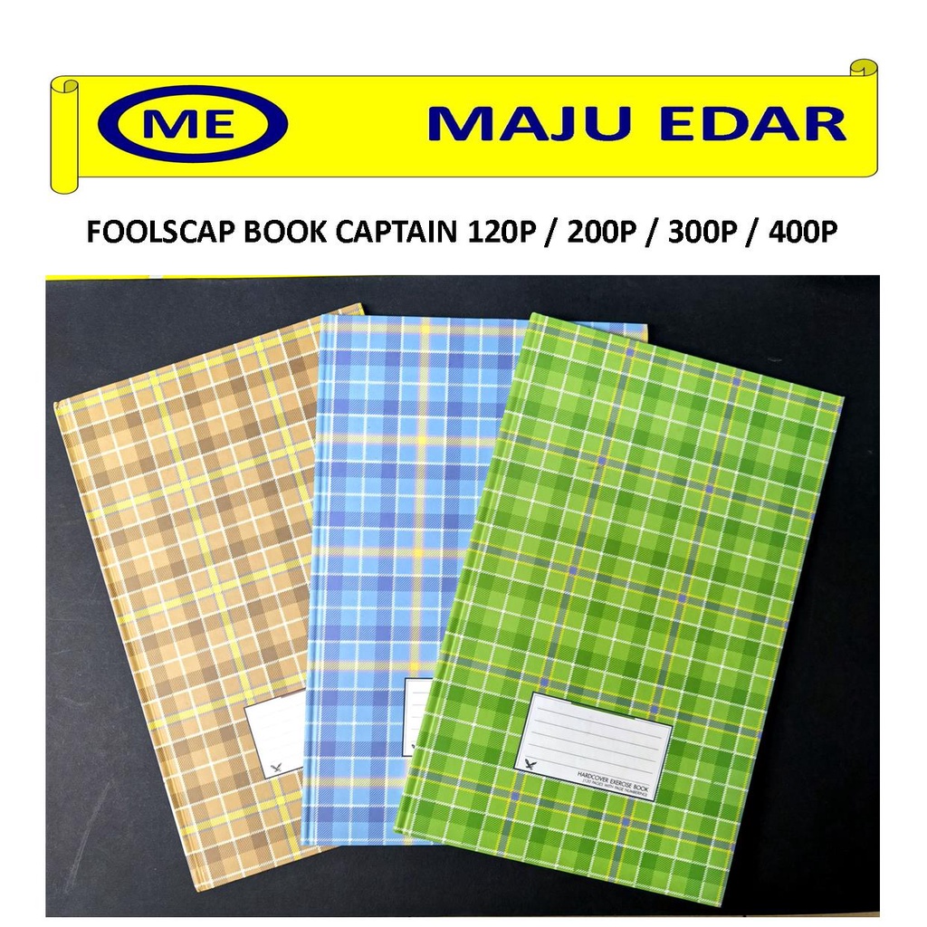 CAPTAIN FOOLSCAP BOOK 120P/200P/300P/400P/ HARD COVER FOOLSCAP BOOK F4 ...