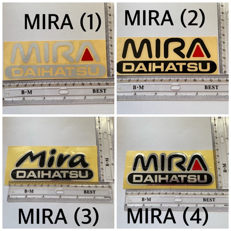 STICKER MIRA DAIHATSU MIRA DAIHATSU STIKER | Shopee Malaysia