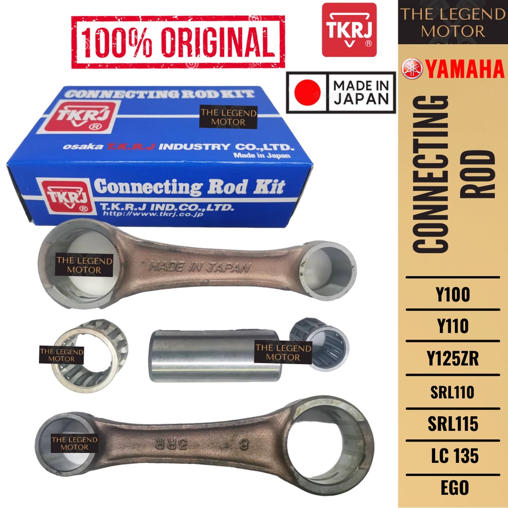 TKRJ Japan Connecting Rod 100% Original Yamaha RXZ Y125ZR LC135 Y15ZR ...