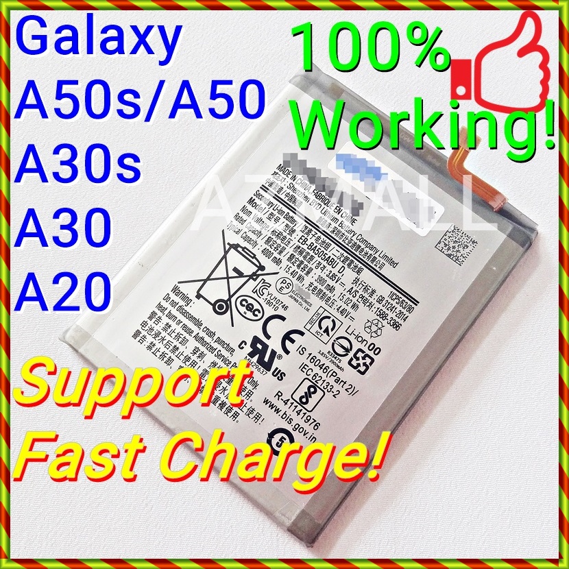 (4000mAh) NEW ORI Stable Battery EB-BA505ABU for Samsung Galaxy A50s ...