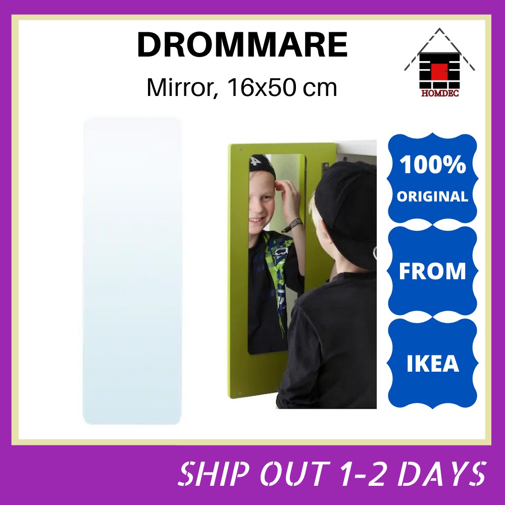 IKEA DROMMARE Mirror, 16x50 cm, children plastic mirror | Shopee Malaysia