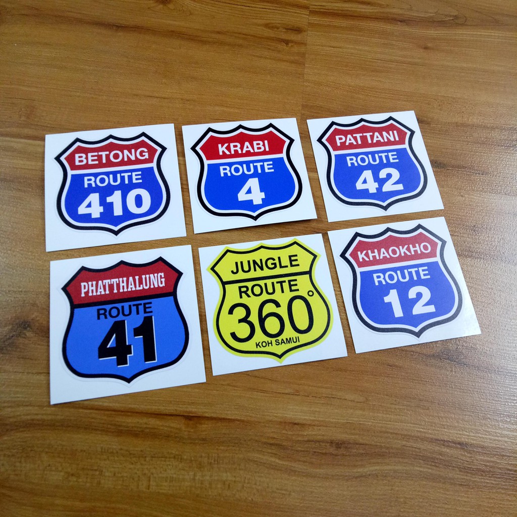 Route Sticker Thailand Saiz Besar | Shopee Malaysia