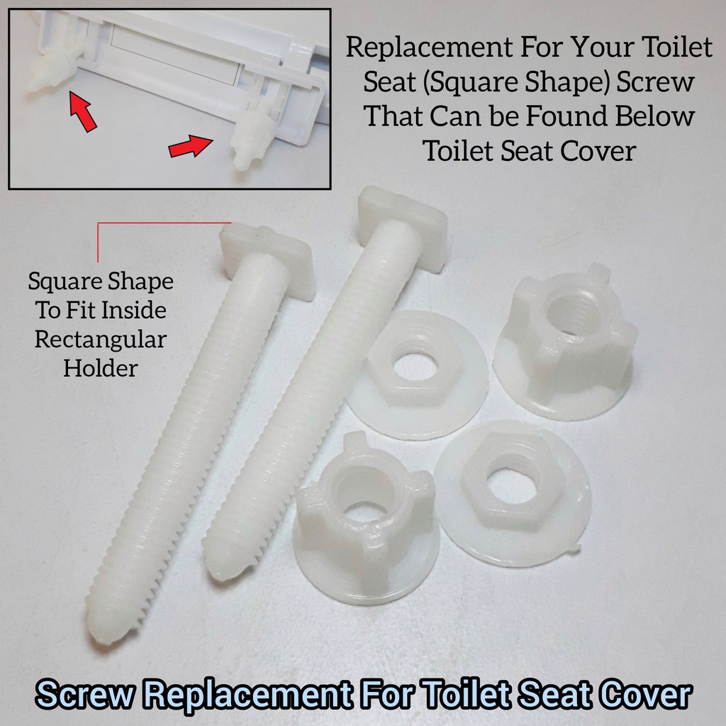15.5mm x 15.5mm Square Toilet Seat Screw For Bathroom Toilet Seat Cover ...