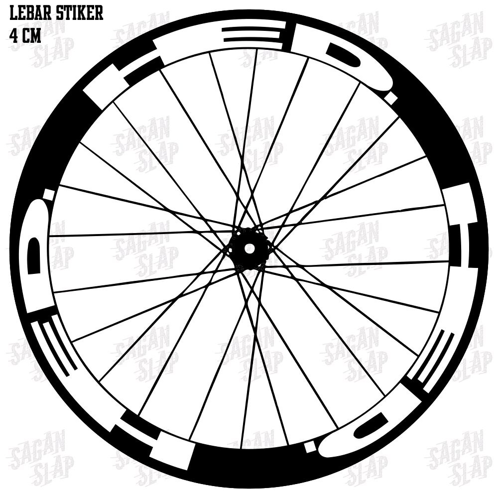 Sticker Decal Rims HED Sticker Width 4 and 3 cm rim 700c | Shopee Malaysia