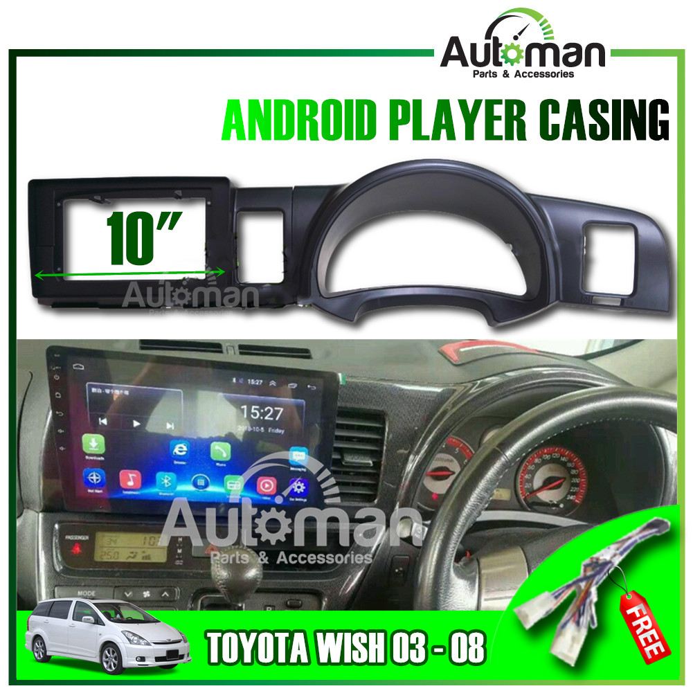 Casing Android Toyota Wish 2003 - 2008 Dashboard Audio Android Player ...
