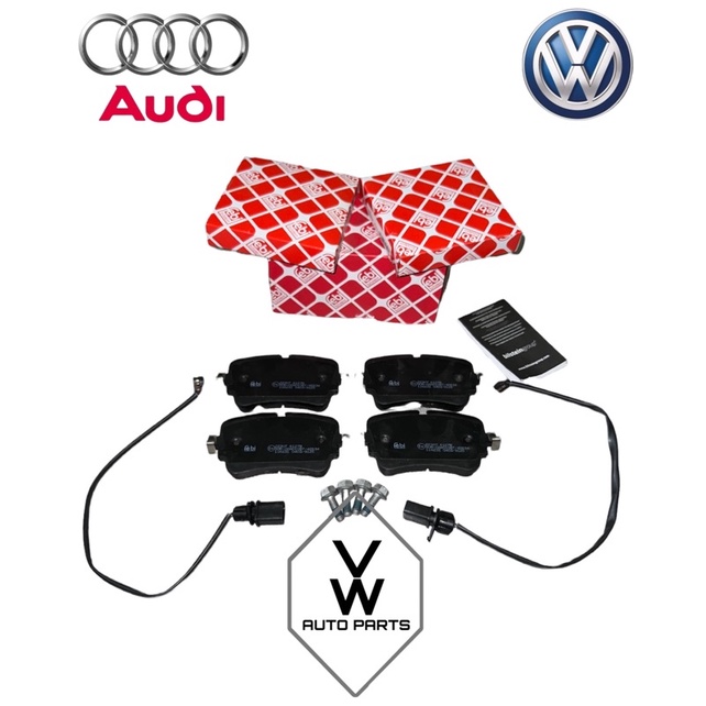 ( 100% FEBI BILSTEIN ) REAR DISC BRAKE PAD WITH SENSOR - AUDI A6 A7 A8 ...