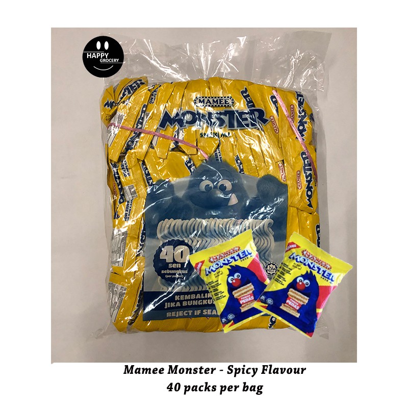 Mamee Monster Snek Mi 25G 30pcs (BBQ/PEDAS/AYAM) | Shopee Malaysia