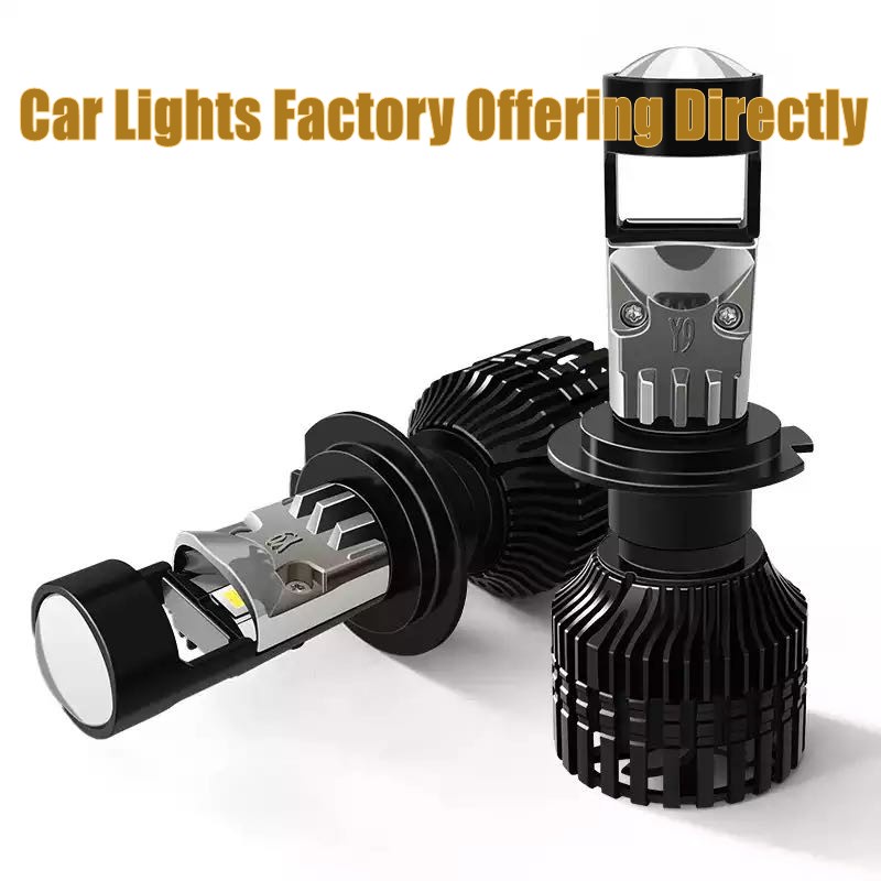 *Original*Car LED Headlight H7 H11 9005 9006 Mini Projector Lens Y9 ...