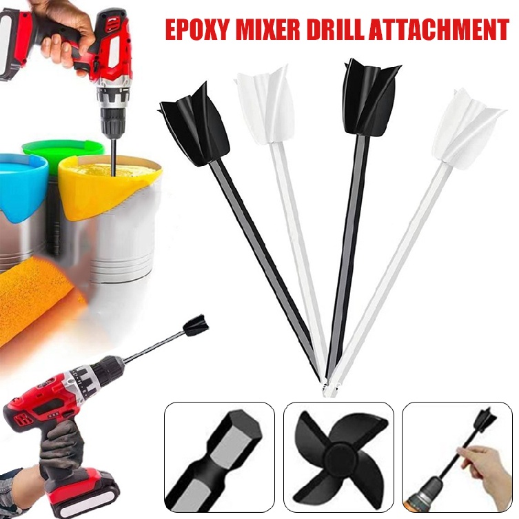 Shiyin New Paint Mixer Drill Attachment Helix Mixer Paint Epoxy Resin Plastic Stirrers | Shopee ...