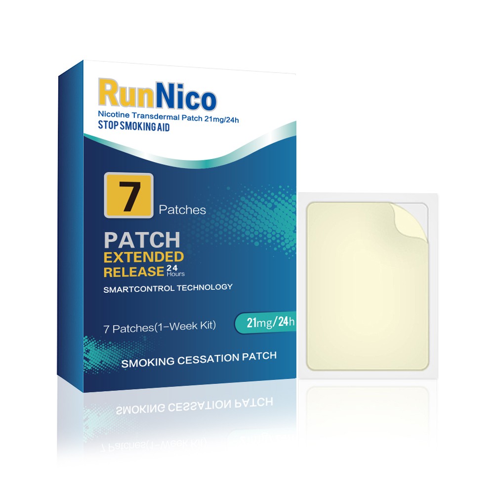 RunNico Quit Smoke Patches 21mg, Stop Smoking Aid, Smoking Cessation ...