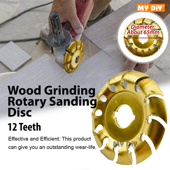 MYDIYHOMEDEPOT - ANGLE GRINDER WOOD CARVING DISC 65MM 12 TEETH WOOD ...