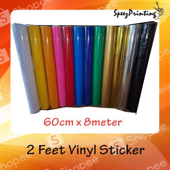 2 Feet Vinyl Sticker / Ballon Sticker / Car Sticker / Signboard Sticker ...