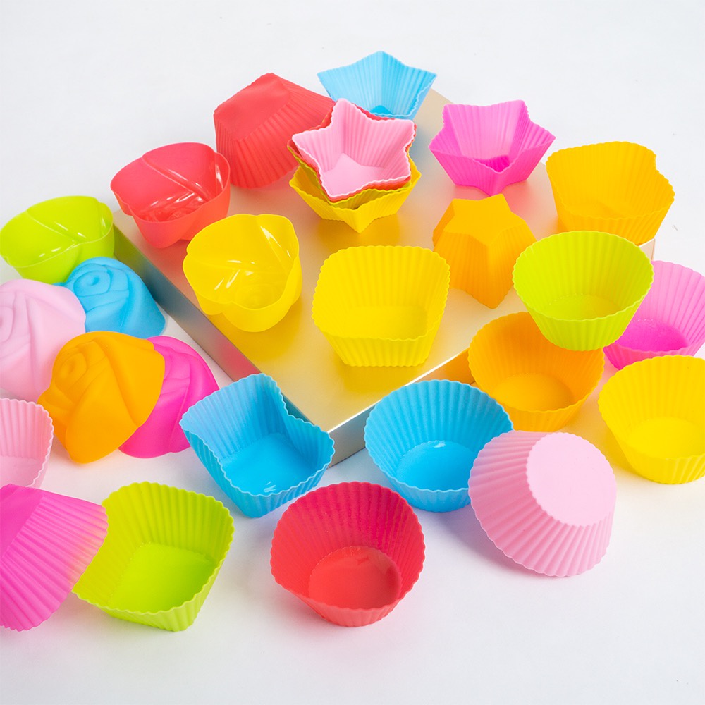 Multi-Colour Silicone Baking Cup / Reusable Non-stick Easy Clean ...