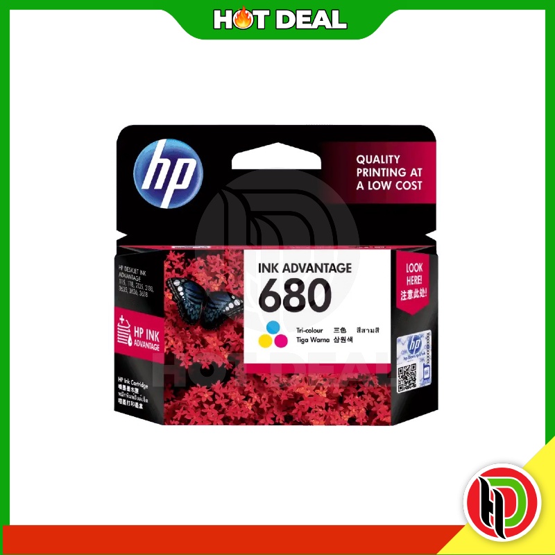 Hotdeal Genuine HP 680 Tri-color Original Ink Advantage Cartridge - 4ml ...