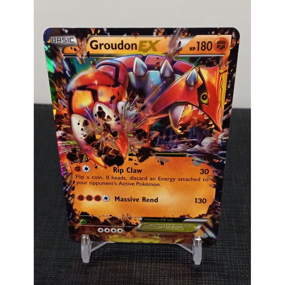 Pokemon TCG | Grade B | Groudon EX (85/160) Ultra Rare (EN Version ...