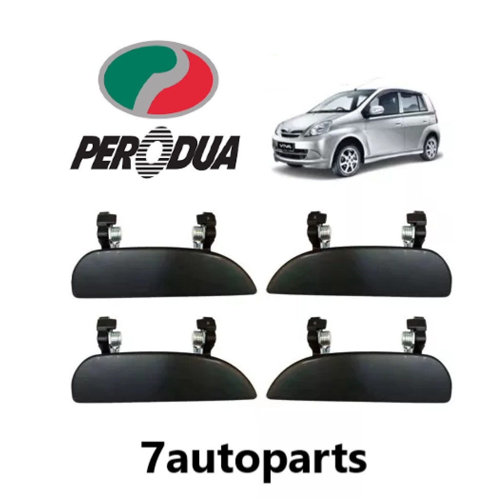 ORIGINAL SPEC PERODUA ALL MODEL DOOR HANDLE OUTER (BLACK) / PEMEGANG ...