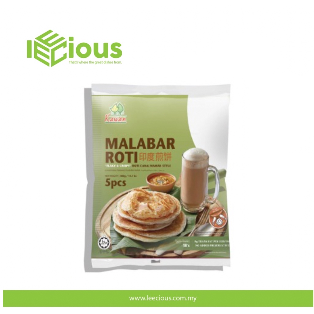 LEECIOUS Kawan Melabar Roti / Roti Canai Mamak 5pc 400gram Frozen ...