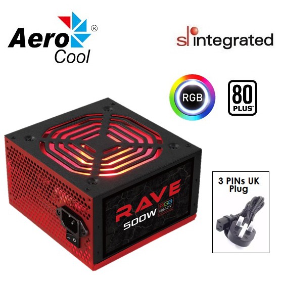 Aerocool Rave 500W RGB Power Supply (80 Plus) | Shopee Malaysia