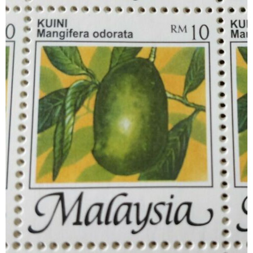 Postage Stamp Malaysia RM10 Setem Pos Hasil Pertanian or Bunga or ...