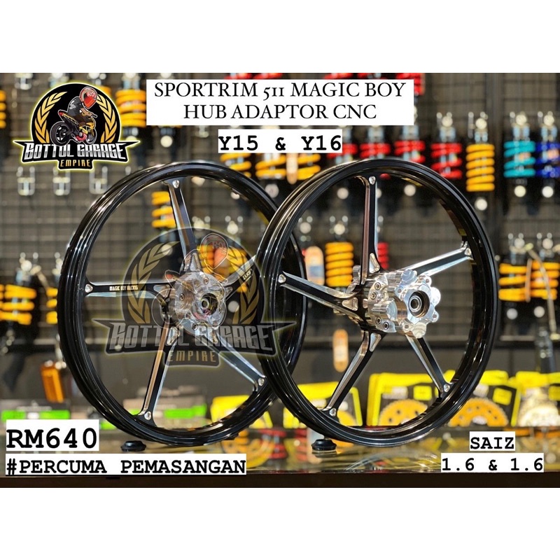 SPORTRIM HUB ADAPTOR CNC Y15 & Y16 MAGIC BOY | Shopee Malaysia