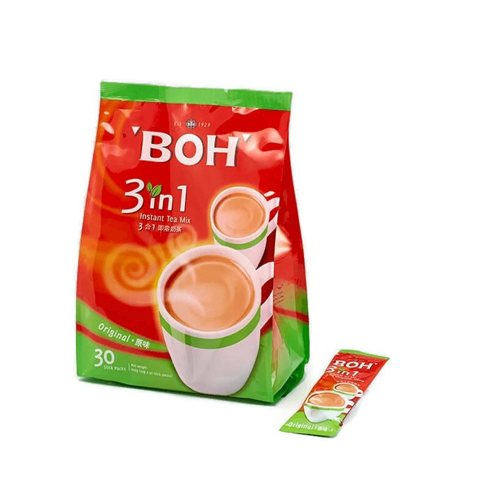 BOH Tea 3 In 1 Original Tea /Less Sugar / Teh Tarik Kurang Manis ...