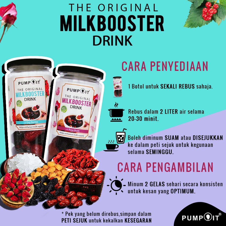 PUMP IT - ORIGINAL MILK BOOSTER DRINK / /tambah susu ibu / Tambah Susu ...