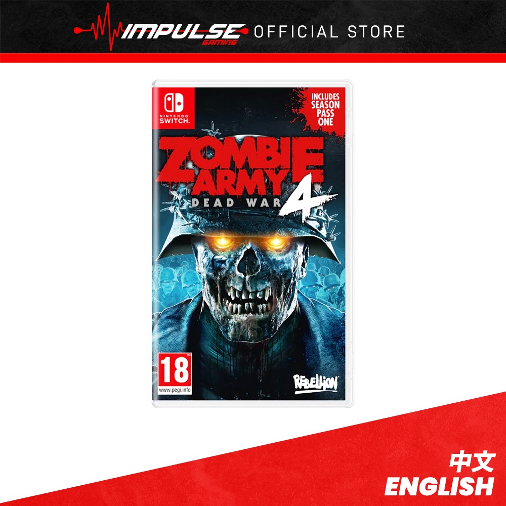 NSW Nintendo Switch Zombie Army 4: Dead War Chi/Eng Version 僵尸部队: 死亡战争4 ...