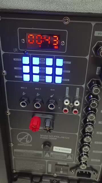 Ampaudio 12" 15" Portable Speaker 800W 1000W PA System JW-123 JW-153 FM ...