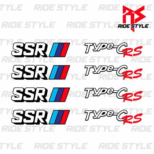 SSR Type C SR Rim Car Sticker Sport Rim Sticker | Shopee Malaysia