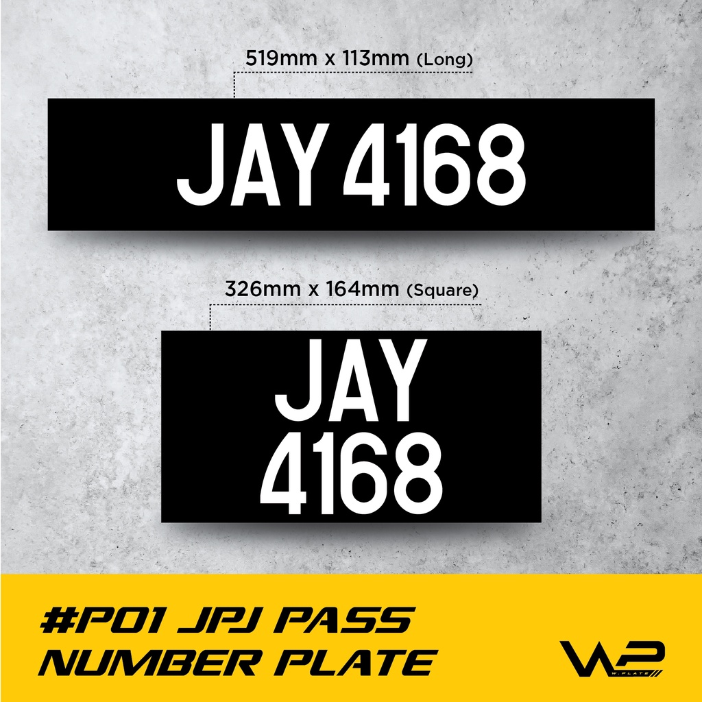 #P01_C70 JPJ PASS CAR NUMBER PLATE / JPJ LULUS NOMBOR PLATE / WHITE ...