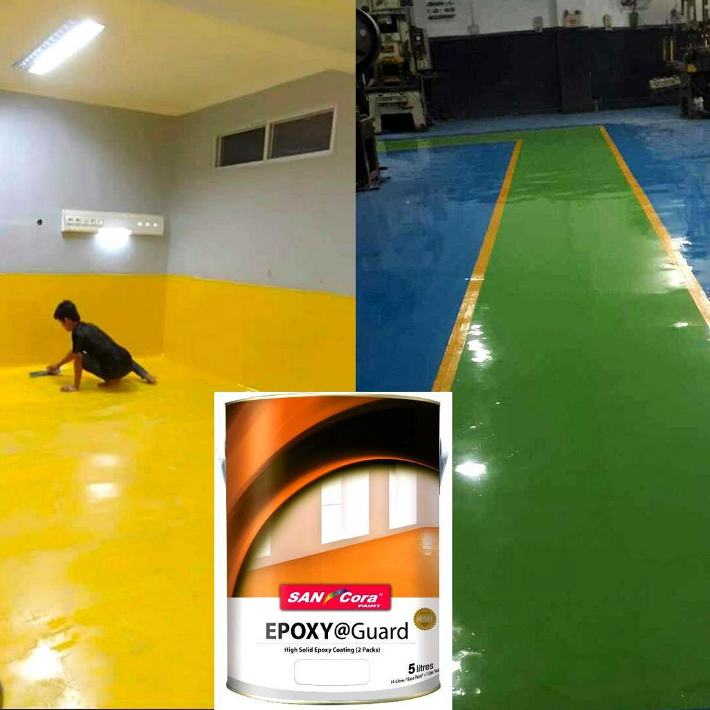 5L SANCORA Chemical Resistant Concrete Floor Steel Galvanized Epoxy ...
