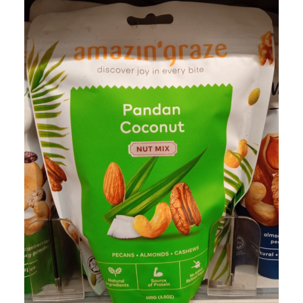 Amazin Graze Pandan Coconut Nut Mix 100g | Shopee Malaysia