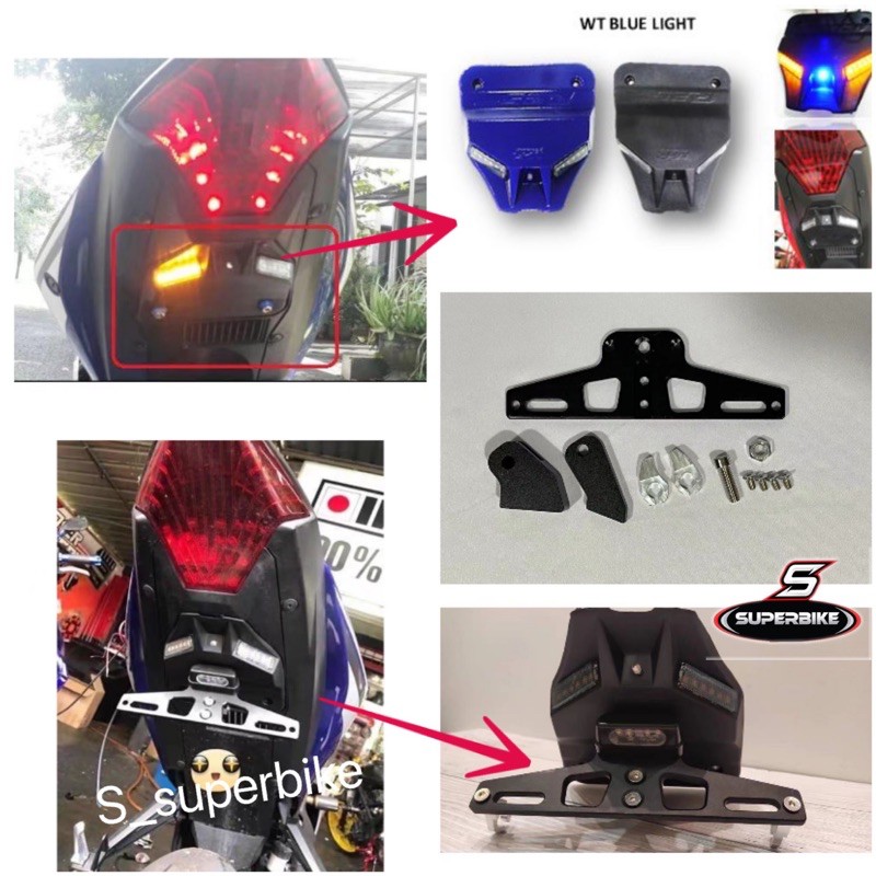 YAMAHA R25 UNDERTAIL / FENDERLESS WITH LED SIGNAL YAMAHA R25 V1 V2 TAIL ...
