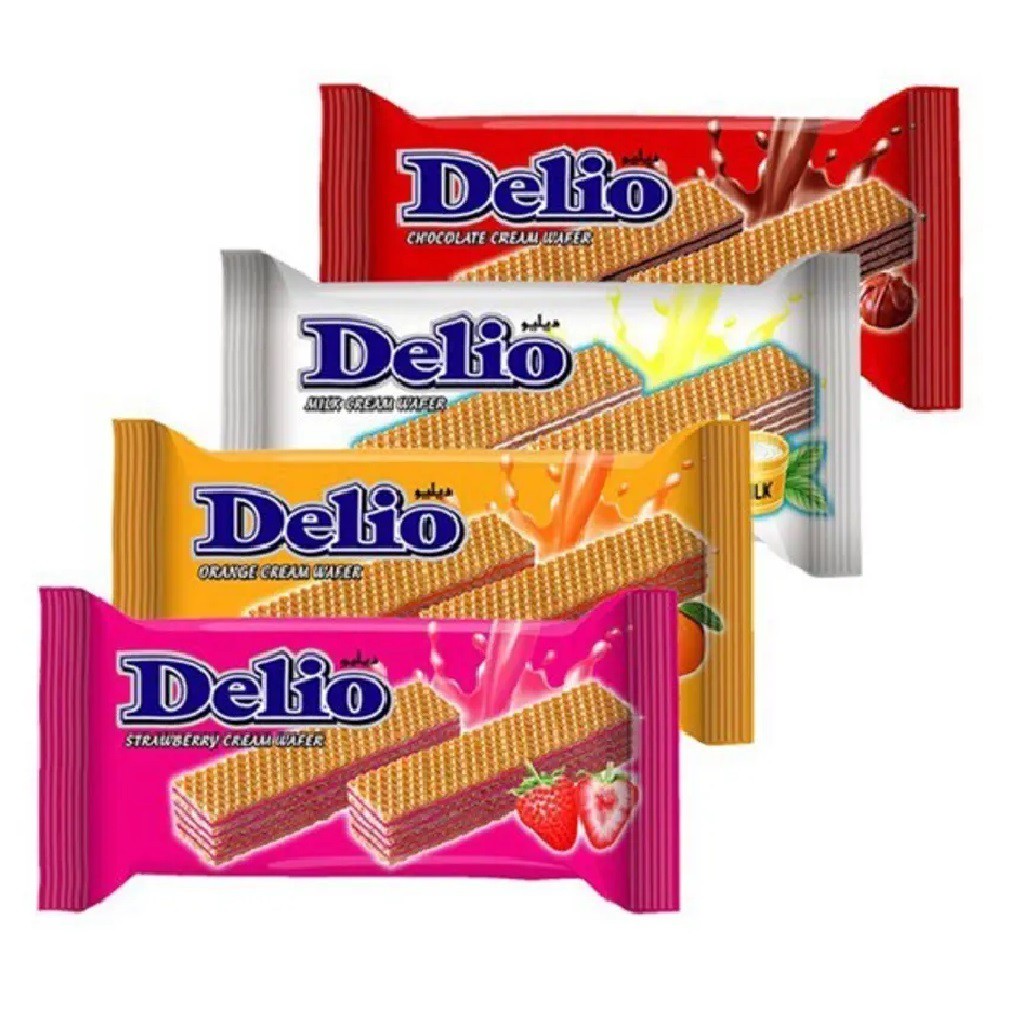DELIO Cream Wafer - Assorted Flavors (16g x 24's) | Shopee Malaysia