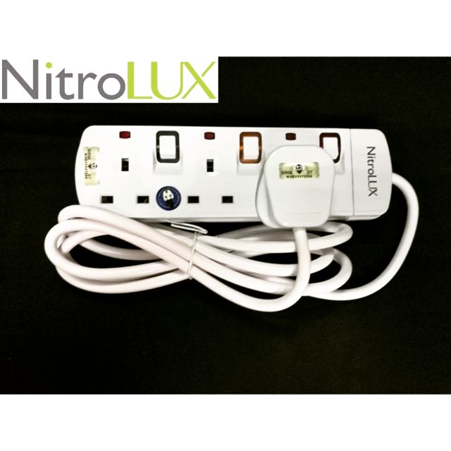 Nitrolux 3 gang power extension socket(2meter) | Shopee Malaysia