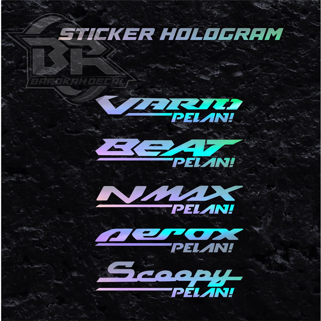 Sticker Cutting Slow Motorcycle Sticker Holographic Slow Unit Price ...