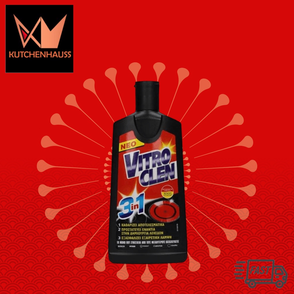Vitroclen All in One Cream Cleaner for Ceramic and Induction Hobs ...