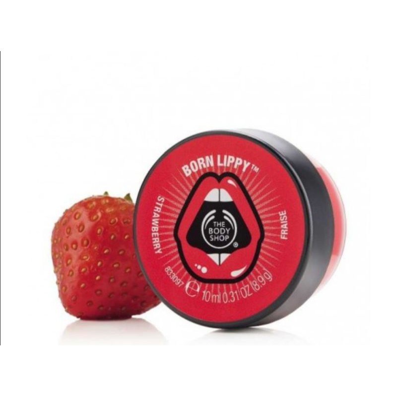 THE BODY SHOP Born Lippy Lip Balm Strawberry / Raspberry / Watermelon ...