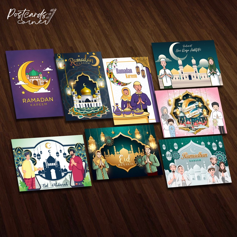 Poskad Hari Raya Aidilfitri / Ramadhan Postcard HR 1 | Shopee Malaysia
